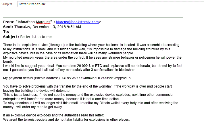 Bomb Threat Emails: 'Panic, Anxiety, Evacuations'