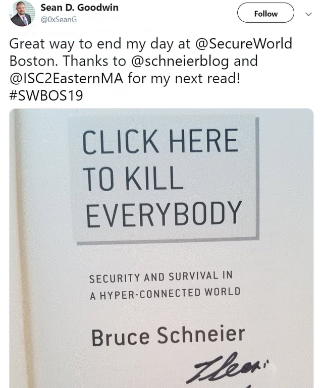 And So They Wrote: Tweets from SecureWorld Boston, Day 1