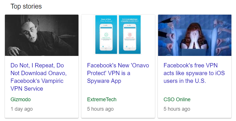 Facebook's New VPN Getting Hammered by the Tech Press
