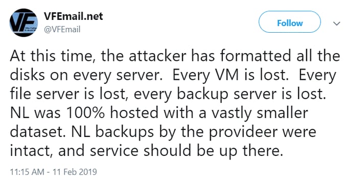 Hacker Hits 'Secure Email' Company, Wipes Out U.S. Database