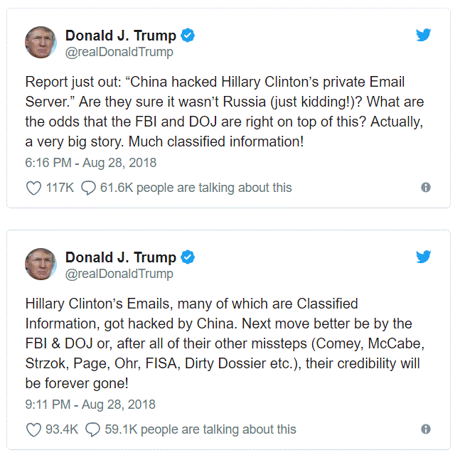 Trump's Latest Cybersecurity Tweets and the FBI Response